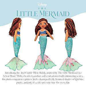 Franco The Little Mermaid Super Soft Plush Cuddle Pillow Buddy, (Official Licensed Product), Ariel