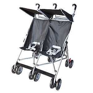 AmorosO Twin Lightweight Double Umbrella Stroller | Easy to Clean Baby Stroller with Four Wheels | Foldable & Travel-Ready Compact Stroller | Sunlight and Light Rain Protection | Camouflage