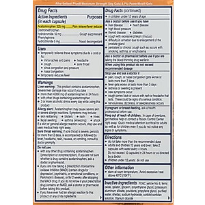 Alka-seltzer Plus Cold & Flu, Power Max Cold and Flu Medicine, Day, For Adults with Pain Reliver/Fever Reducer, Cough Suppressant, Nasal Decongestant, 24 count