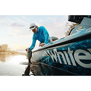 Whitewater Fishing Lightweight Long Sleeve Tech Shirt with UPF Protection (X-Large, Skyline)