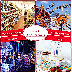 Treela Commercial Candy Vending Machine with Stand, Gumball Vending Machine for Business, Triple Head Vending Machine with Removable Canisters, 25 Cent Coin Operated Candy Dispenser for Park Stores