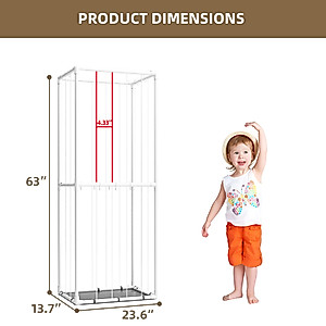 Glaf Stuffed Animal Storage Toy Organizer Corner Plush Zoo Toys Holder Large Standing Kids Shelf with Adjustable Length Elastic Band for Toddler Boys Girls for Bedroom Nursery Play Room