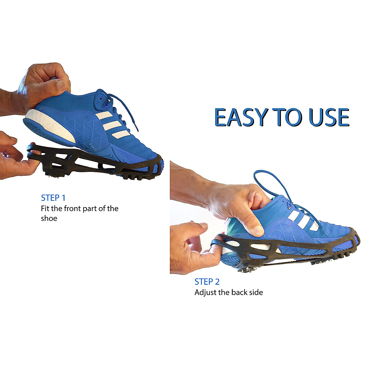 Limm Crampons Ice Traction Cleats Large - Lightweight Snow Cleats for Walking on Snow & Ice - Anti Slip Shoe Grips Quickly & Easily Over Footwear - Portable Ice Grippers for Shoes & Boots