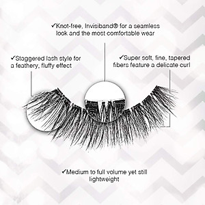 Ardell False Eyelashes 3D Faux Mink 858, 4 pairs