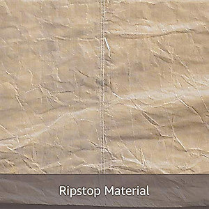 Verano Garden Patio Furniture Covers ， Waterproof Outdoor Couch Cover ， Polyester Dust-Resistant,Beige (Middle(79" L x 27" W x 16" H))