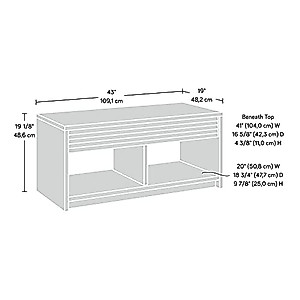 Sauder Harvey Park Lift-top Coffee Table, L: 42.953" x H: 18.976" x W: 19.134", Grand Walnut Finish