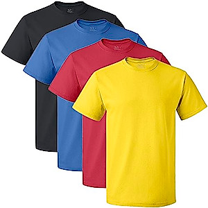 Fruit of the Loom Men's Crew T-Shirt (Pack of 4), X-Large, Assorted Primary