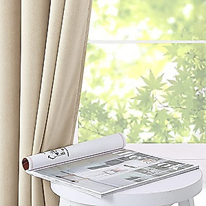 Haperlare Cream Velvet Curtains 84 inches Bedroom Room Darkening Curtains Luxurious Velvet Fabric Thermal Insulated Noise Absorb Window Dressing Christmas Decor for Party Film Room, 2 Panels