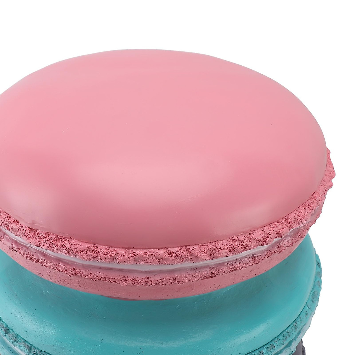 TOPINCN Cute Macaron Biscuits Shaped Shoe Change Stool Fun Food Stool for Kids Foot Rest Stool for Living Room Bedroom Home Decoration