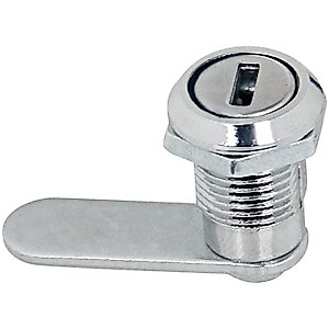 Locker Lock,Glass Cabinet Lock, Cam Lock,Cabinet Lock 4PCS Cam Cylinder Locks Door Cabinet Mailbox Drawer Cupboard Locker Security Furniture Locks with Plastic Keys Hardware