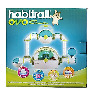 Habitrail OVO Dwarf Hamster Cage, Small Animal Habitat, Hamster Accessories