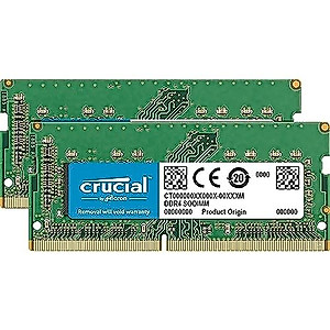 Crucial RAM 32GB Kit (2x16GB) DDR4 3200MHz CL22 (or 2933MHz or 2666MHz) Laptop Memory CT2K16G4SFRA32A