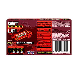 Hot Tamales Fierce Cinnamon Candy, 5oz Theater Box, Pack of 12