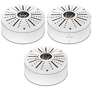 【Specially Designed for Dome Cameras】 Security Camera Junction Box Mount Bracket, Hide Cable Junction Base Boxes, Metal Junction Box CCTV, Base Junction Box for CCTV Cams by WEILAILIFE (4 Pack)