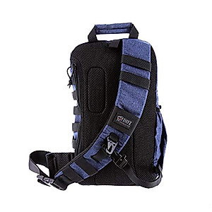 DDT Death Dealer Tactical Traveler Urban Sling EDC Day Pack, Color Lagoon