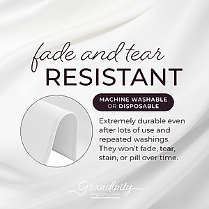 Grandipity Rectangle Tablecloth (White Tablecloths 60" x 102") - Polyester Tablecloth - Stain & Wrinkle Resistant Washable Polyester Tablecloths Decorative Cloth Table Cover (1 Pack)