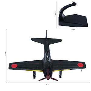 Udnorbay Japanese A6M Zero Fighter Attack Plane Model 1:72 Diecast Military Airplane Models Green