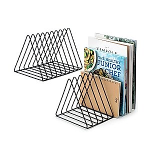 Mr. Pen- Triangle Wire Magazine Holder, 9 Slots, 2 Pack, Triangle Desk Organizers, Metal Wire Magazine Holder, Vinyl Holder, Magazine Holder for Desk, Vinyl Record Organizer, Vinyl Rack, Magazine Rack