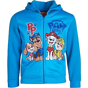 Nickelodeon Boys' 3 Piece Sweatsuit Set - Jogger Pants, Zip Up Hoodie Sweatshirt, and T Shirt (2T-7), Size 4, Work Hard/Black/Grey