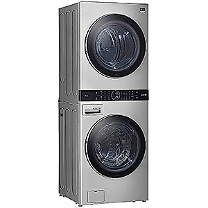 LG STUDIO Single Unit Front Load WashTower™ with Center Control™ 5.0 cu. ft. Washer and 7.4 cu. ft. Electric Dryer