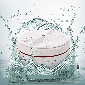 Natudeco Portable Washing Machine Mini Bucket Washing Machine Collapsible Travel Bucket Washer Mini Washing Machine 30w Laundry Washing Tool for Hotel Dormitory Home