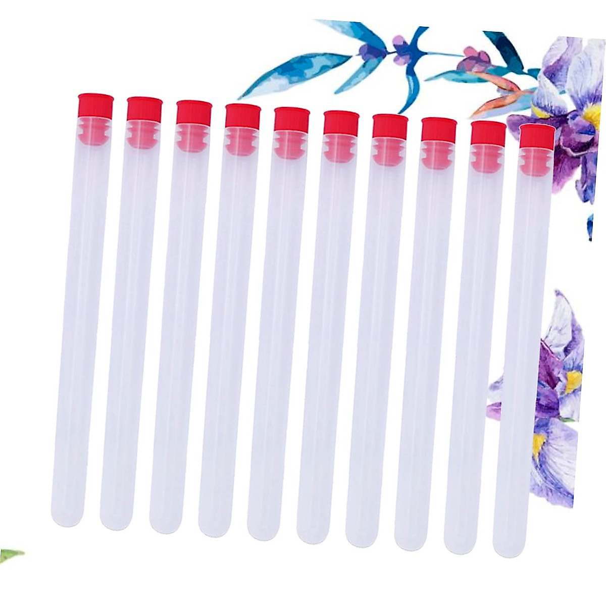 10 Pcs Organizer Craft Storage Containers Storage Container for Small Parts Clear Jar Sewing Tube Bottles for Beads Torage Desktop