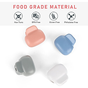 Toothbrush Covers Caps Family Pack:Tooth Brush Coveres Travel Case Protector Plastic Clip for Household Travel, Fits Electronic and Manual Toothbrushes for Adults Kids (4PACK)