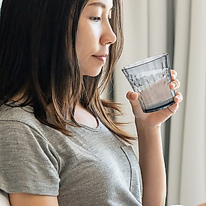 AVLA 12 Pack Plastic Water Tumblers, 10 OZ Unbreakable Acrylic Drinking Glasses, Transparent Reusable Juice Wine Cup, BPA-free Small Stackable Kids Drinkware for Home, Picnic, Party, Dishwasher Safe