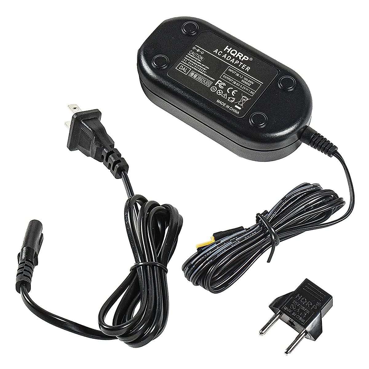 HQRP AC Adapter Charger Compatible with JVC AP-V30 AP-V30U GZ-HM300 GZ-MS230 GZ-MS230US GZ-MS230AUS GZ-MS230AU GZ-MS230BUS GZ-MS230RUS GZ-MS230U GZ-MS215 GZ-MS215BE Everio Camcorder