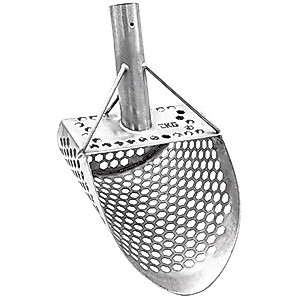 CKG 9 x 6 Sand Scoops Metal Detecting Shovel Sifter Scoop Stainless Steel 304 with Hexagon Holes