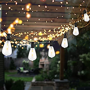 Safavieh Lighting Collection Dorcia Black 10-Foot LED Outdoor String Lights