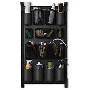 SmithBuilt Trailer Grooming Bag - Black, Long Hanging Door Caddy for Horses