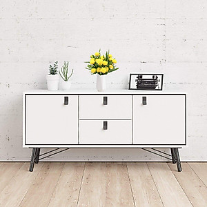 Artificial Flowers, for Christmas Plastic Plants Dandelion Shrubs Grass Fake Bushes Home Garden Office Room House Outdoor Indoor UV Resistant Wedding DIY Decor Planter Filler Decoration Yellow, 4 Pack