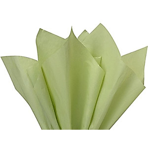 Sage Green Light Olive Bulk Tissue Paper 15 Inch x 20 Inch - 100 Sheets Premium Quality Gift wrap Tissue Paper Made in USA