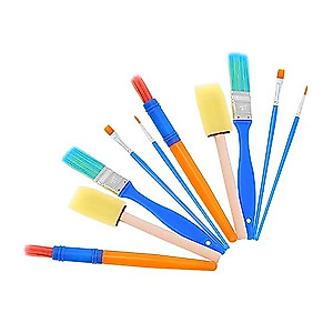 COHEALI 10pcs Sponge Brush Paint Sets Play Set Suit Watercolor Painting Brushes Coloring Tool Sets Painting Sponge Graffiti Brush Painting Brush Round Head The Brush