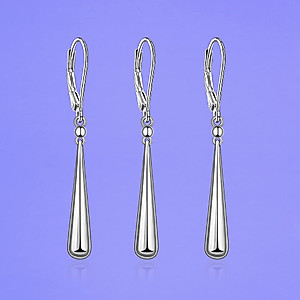 Baseball Bat Bar Earrings Hypoallergenic Sterling Silver Dangle Drop Weird One Piece 3Pcs Earring Hooks Mini Cool Small Christmas Holiday Cosplay Gift