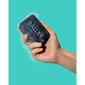 Ballsy Bar Soap Activated Charcoal, Essential Oils, and Plant Extracts .5lb