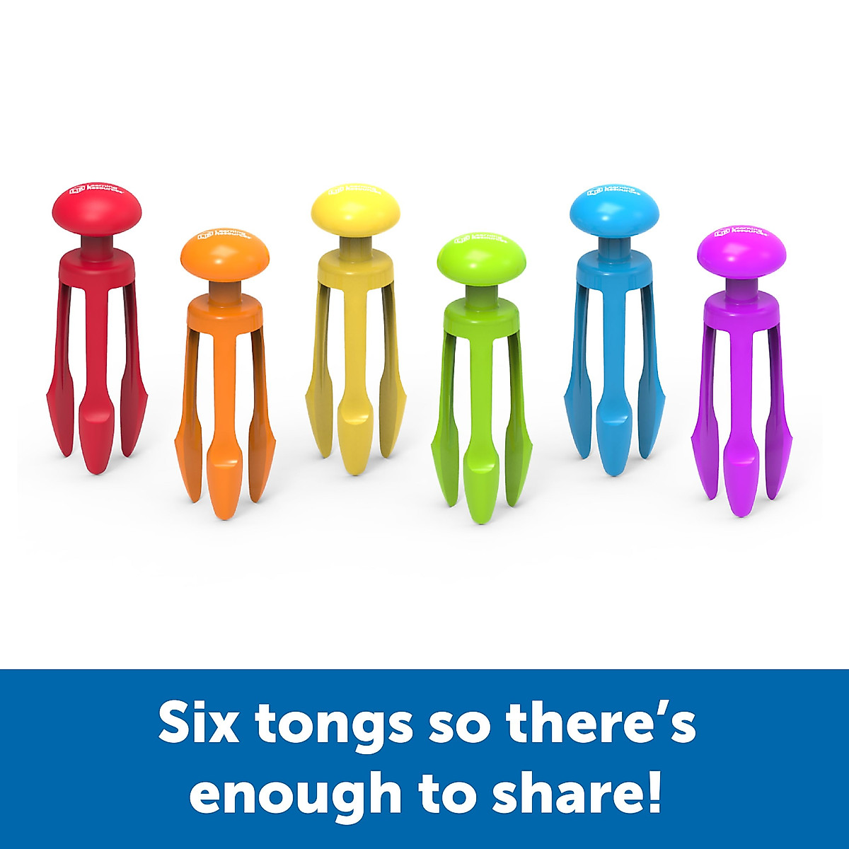 Learning Resources 3 Prong Tong, Pencil Grip Tongs, Sensory Bin, Fine ...