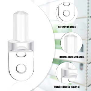 6 Pieces Hardware Wand Tip Repair Wand for Broken Horizontal Blind Hardware Wand Assembly Replacement Kits Vertical Blinds Replacement Slats Exterior Window Shutters for Interior Windows