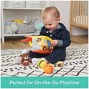 GUND Baby Play Soft Collection, My Little Food Truck 5-Piece Plush Playset with Rattle, Squeaker and Crinkle Sound Toys, Sensory Toy for Babies, 7.5”