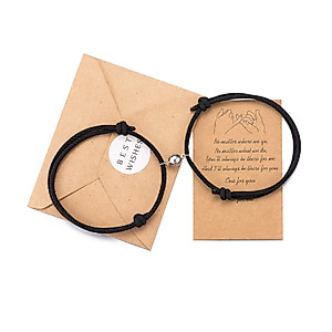 Tarsus Valentines Day Gifts for Him, Couples Bracelets, Mutual Attraction Matching Bracelet Couple Gifts for Lovers Boyfriend Girlfriend Women Men His and Her