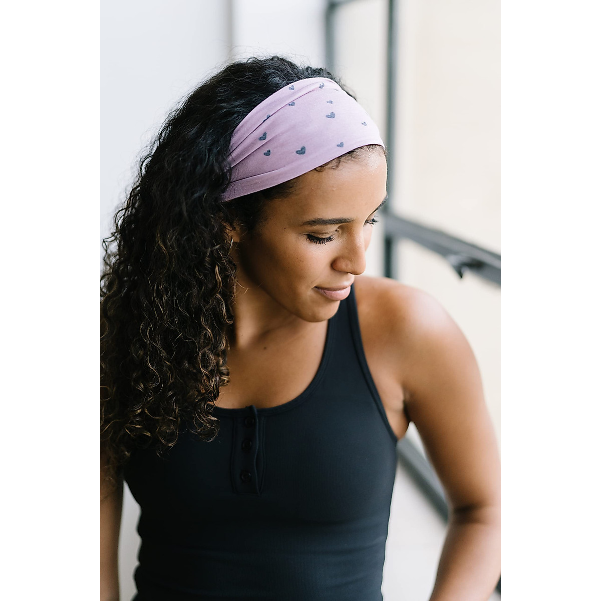 Maven Thread Darling, Workout Headbands for Women, Wide Headbands for Women, Sports Running Headband for Exercise, Gym hairband Athletic Workouts and Yoga 4" Thick Non Slip Sweatbands for Women 2Pack