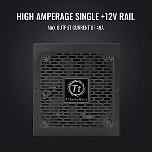 Thermaltake Toughpower GX2 80+ Gold 600W SLI/Crossfire Ready Continuous Power ATX 12V V2.4/EPS V2.92 Non Modular Power Supply 5 Year Warranty PS-TPD-0600NNFAGU-2