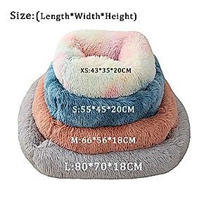 Bed Fruity Green Plush Square Beds for Small Medium Large Dogs Super Soft Winter Warm Sleeping Mats for Cats 1Pcs M