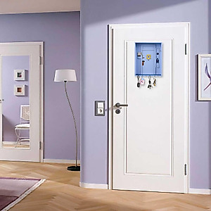 Qivine Friends Key Holder for Wall, Hanging Friends Merchandise Wall Mounted Key Holder, Blue Friends TV Show Merchandise Key Holder Wall, Friends TV Show Gifts Home Key Holder for Wall