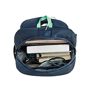 Travelon Greenlander Sustainable Anti-Theft 9L Backpack, Galaxy Blue, 9" W x 16" H x 5" D