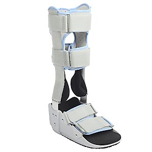 Orthopedic Walking Boot, Adjustable Breathable Ankle Protective Fracture Boot, Comfortable Air Walker Brace with Open Toe Design for Injured Foot, Ankle Sprain, Broken Toe, Ligament Injuries