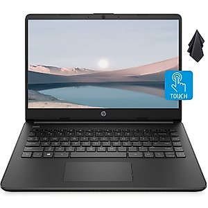 2022 HP Pavilion Laptop, 14-inch HD Touchscreen, AMD 3000 Series Processor, Long Battery Life, Webcam, HDMI, Windows 10 + One Year of Office365 (14, 8GB RAM | 192GB Storage, Black)