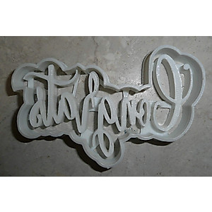 CONGRATS CONGRATULATIONS WORD FANCY WRITING GOOD WISHES COOKIE CUTTER MADE IN USA PR2515