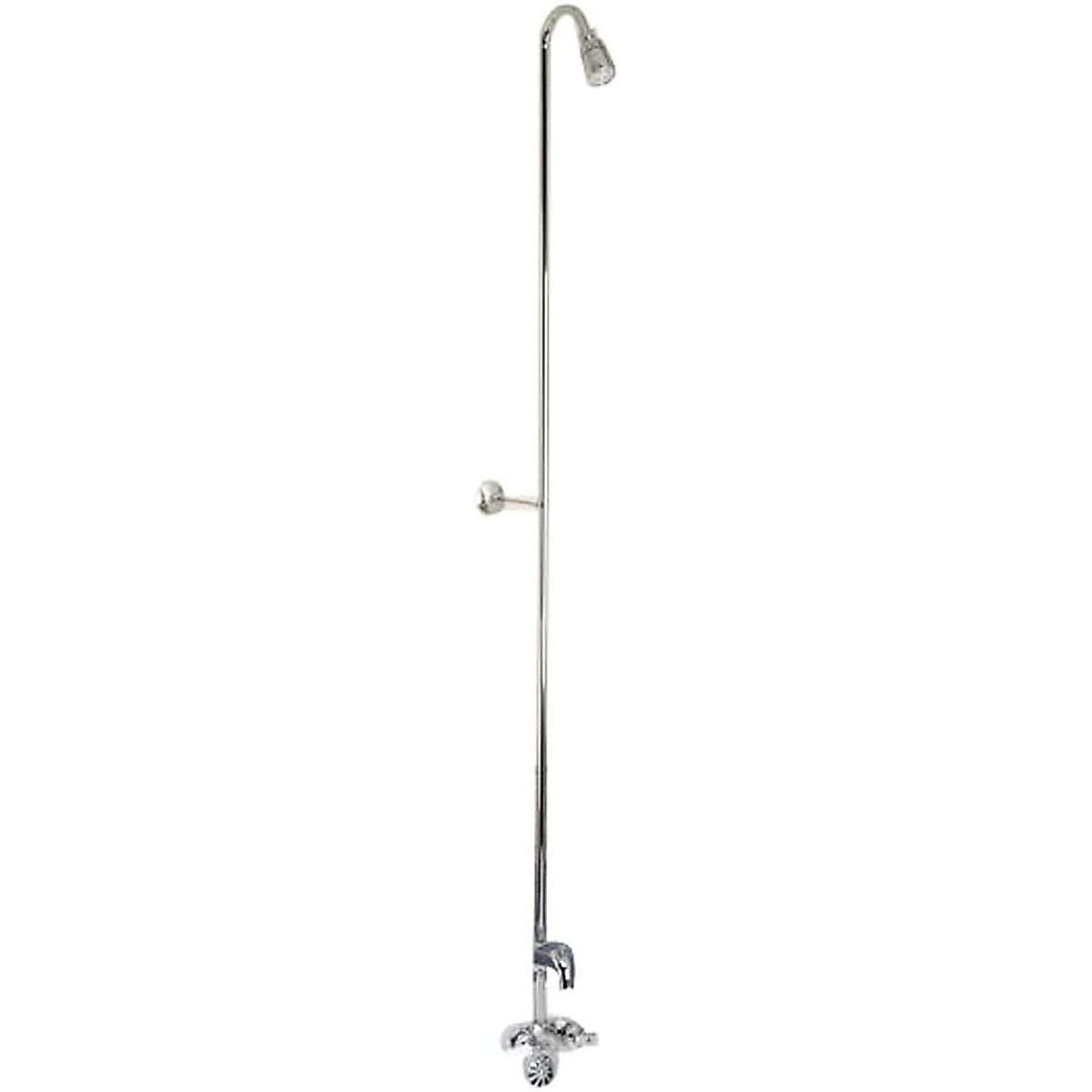 Barclay 4199-CP Tub Filler with Diverter, Code Spout and Plastic Shower Head